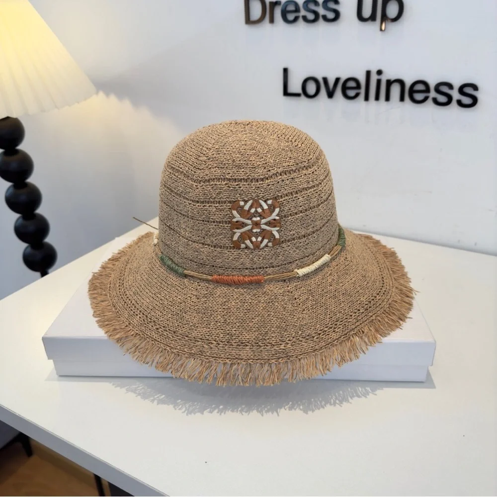 Loewe. | Accessories | Loewe Anagram Raffia Bucket Hat | Poshmark